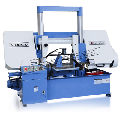 Semi automatic metal band sawing machine – Shandong GOLD CNC Machine ...